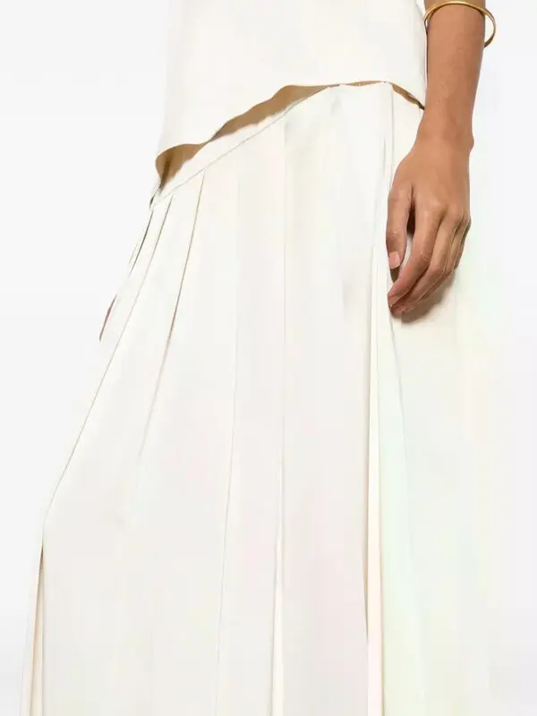 SEMICOUTURE Pleated A-line Maxi Skirt