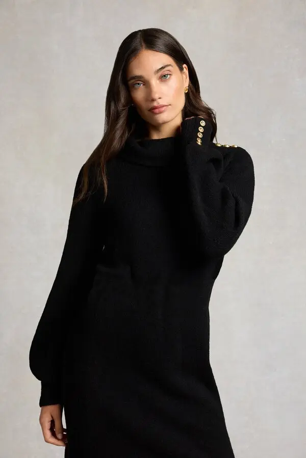 Holland Cooper Berkeley Roll Neck Mini Dress