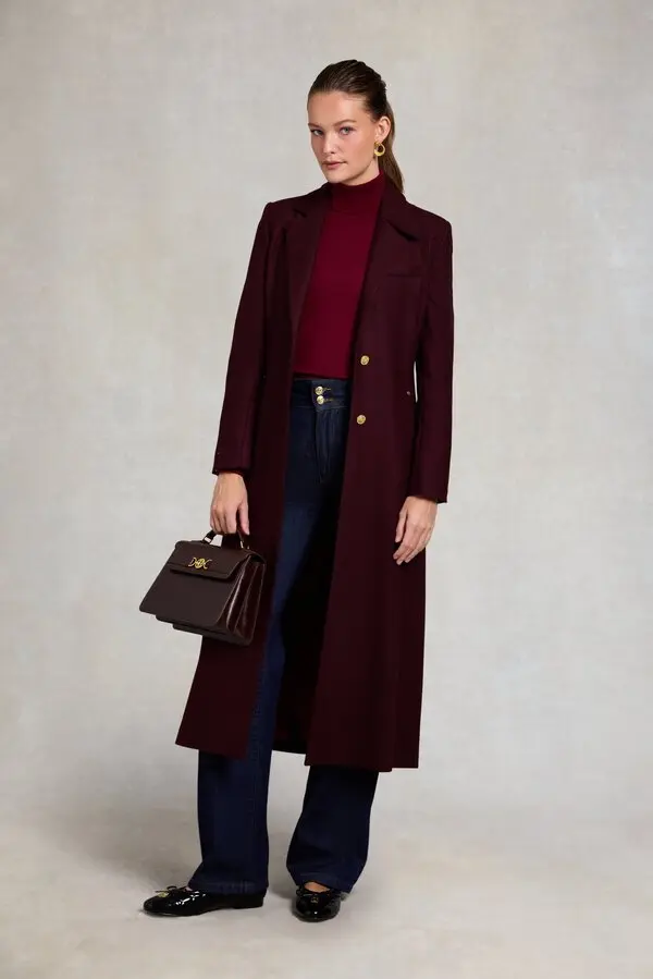 Holland Cooper Buttoned Knit Roll Neck