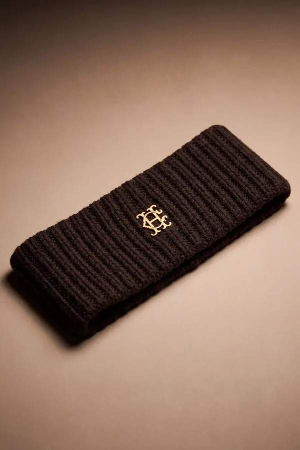 Holland Cooper Knitted Headband - Chocolate