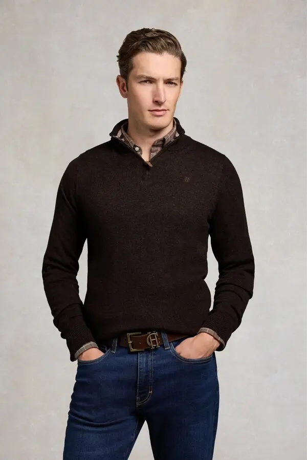 Holland Cooper Fine Quarter Zip Knit
