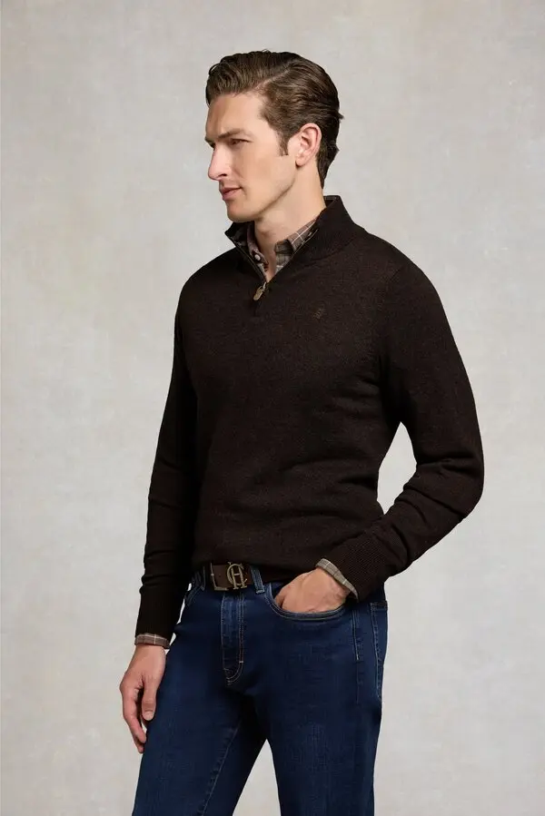 Holland Cooper Fine Quarter Zip Knit