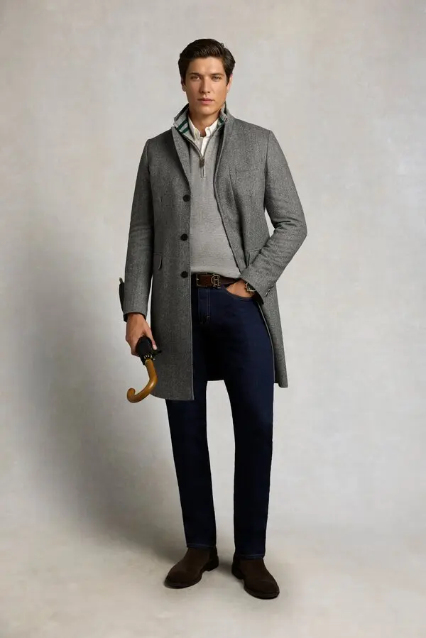 Holland Cooper Fine Quarter Zip Knit Marl