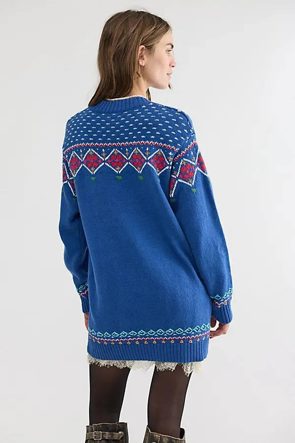 Free People One Last Run Sweater Mini Dress