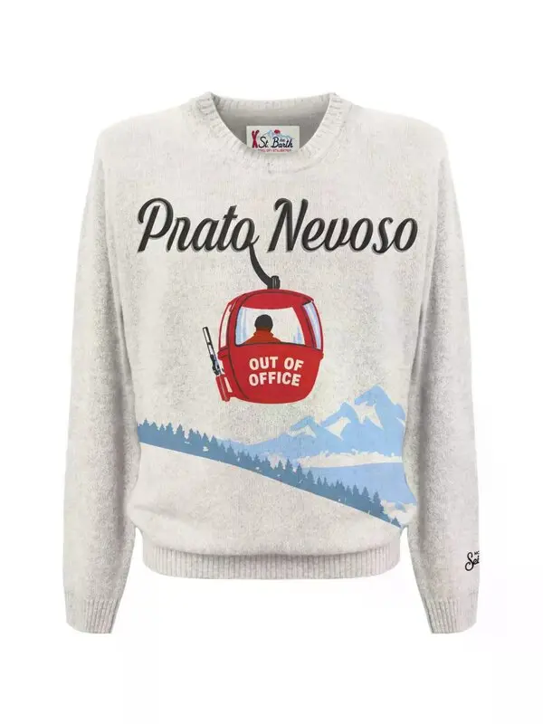 MC2 SAINT BARTH Graphic-knit Sweater - Grey