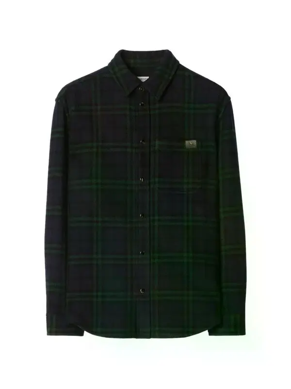 Burberry Classic-fit Check Wool Shirt