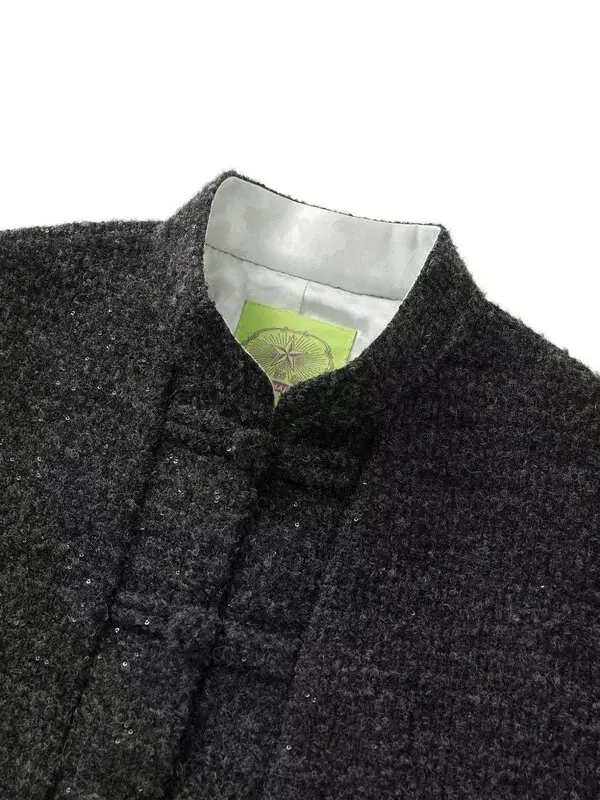 Shanghai Tang Sequin-embellished Tang Tweed Jacket