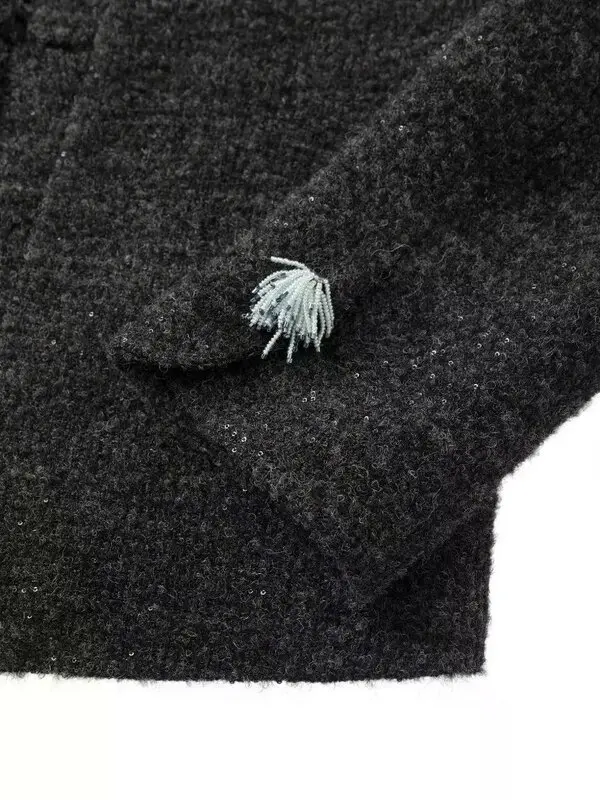 Shanghai Tang Sequin-embellished Tang Tweed Jacket