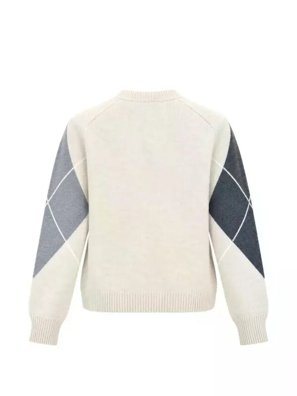 Marella Argyle-intarsia Raglan-sleeve Sweater