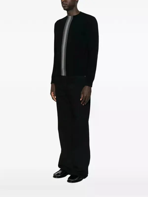 Gucci Knit Wool Sweater With Muted Web