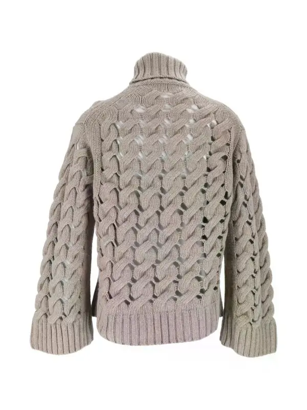 P.a.r.o.s.h Cable-knit Roll-neck Sweater