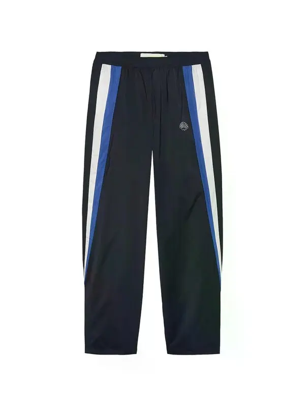 NEW AMSTERDAM SURF ASSOCIATION Night Side-stripe Logo-embroidered Track Pants - Blue