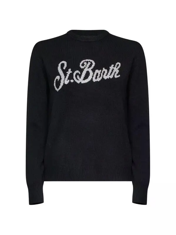 MC2 SAINT BARTH Rhinestone-embellished Jacquard Sweater