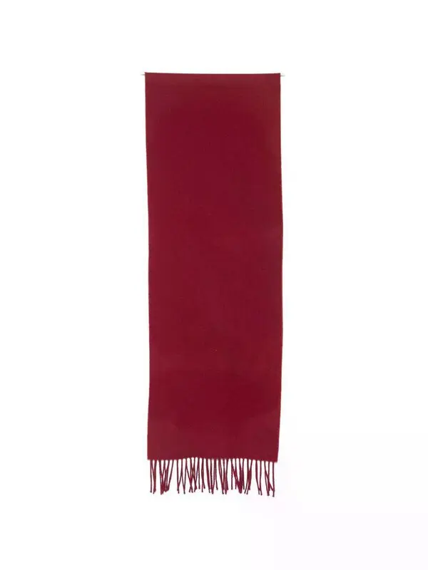Gant Fringed-edge Scarf - Red
