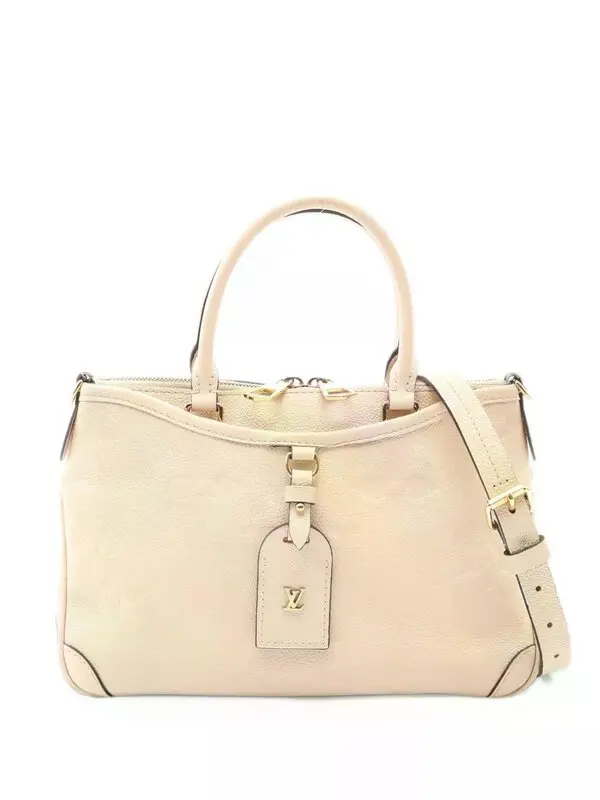 LOUIS VUITTON 2000s Pm Trianon Monogram Empreinte Tote Bag - Neutrals