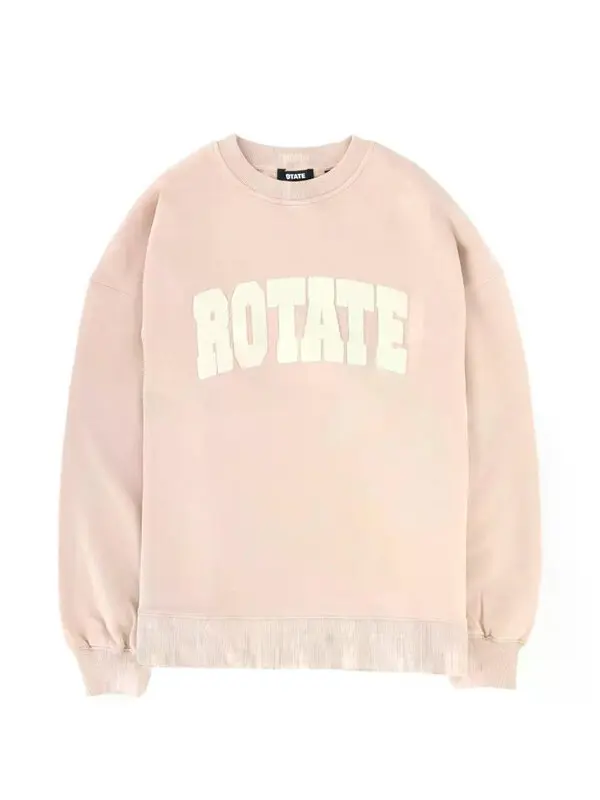 ROTATE BY BIRGER CHRISTENSEN Heavy Crewneck Beige Sweatshirt