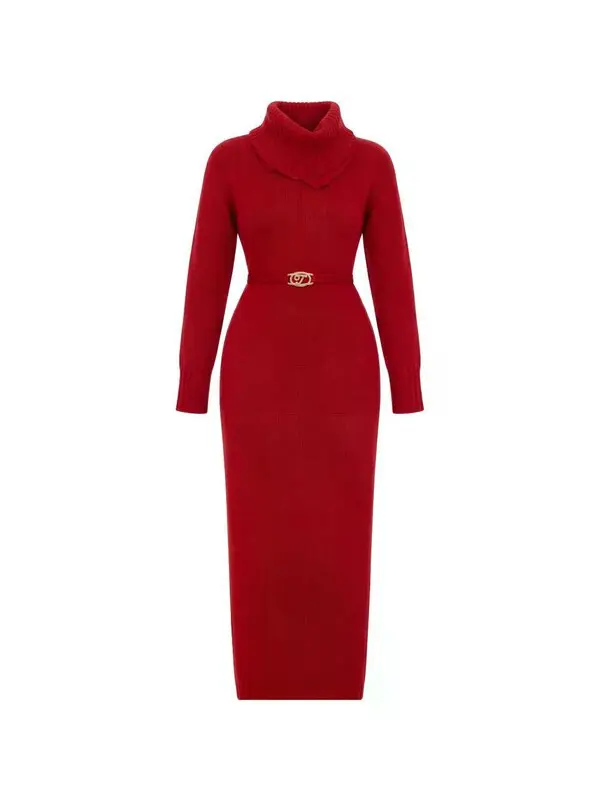 TWINSET Belted Midi Dress