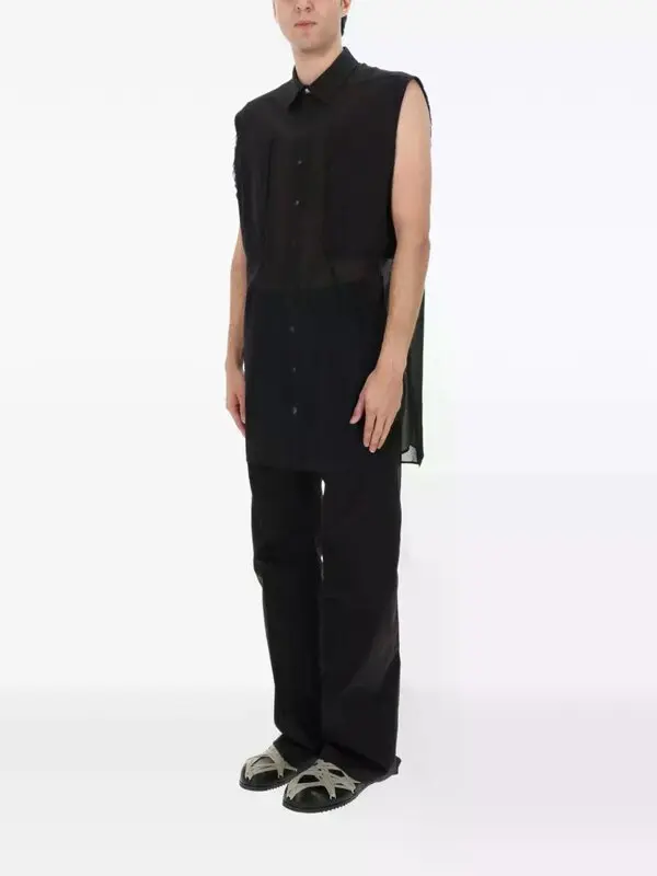 Rick Owens Sleeveless Semi-sheer Shirt