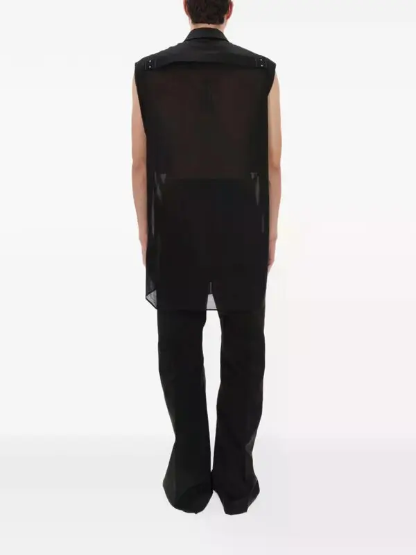 Rick Owens Sleeveless Semi-sheer Shirt