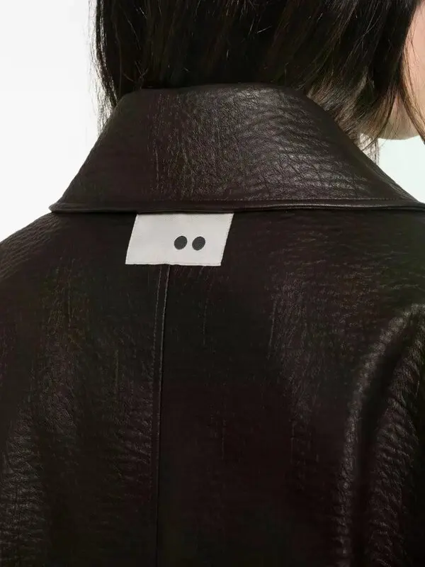 THE M.. Eiffel Crinkled-effect Biker Jacket