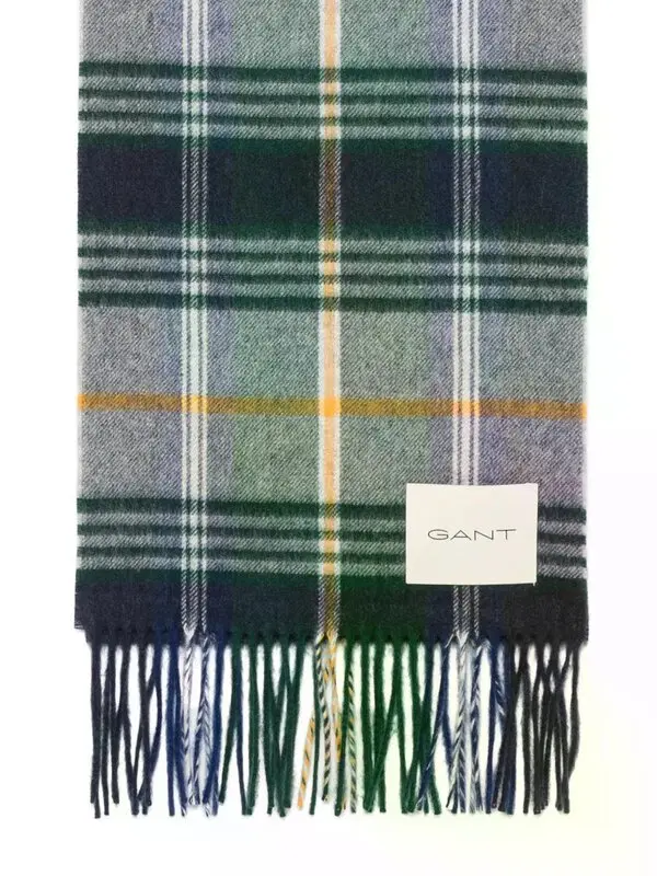 Gant Check-pattern Wool Scarf