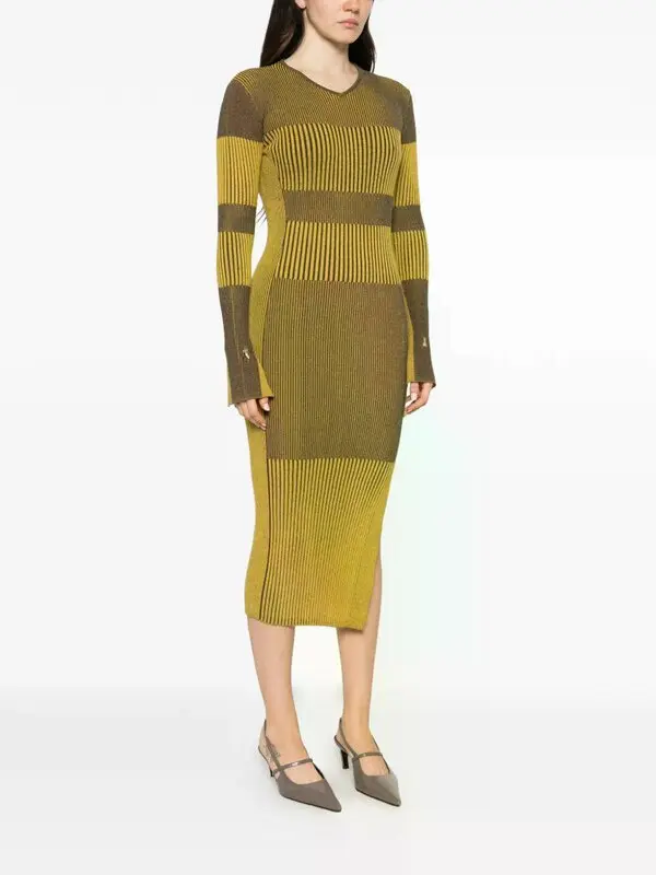 Patrizia Pepe Two-tone Knit Midi Dress