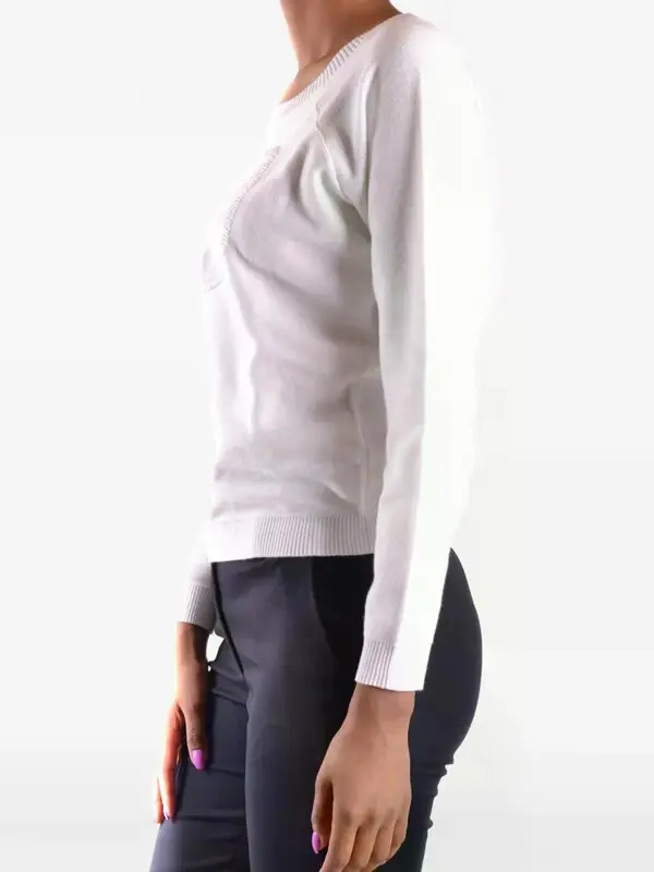 Emporio Armani Logo-embroidered Round-neck Sweater