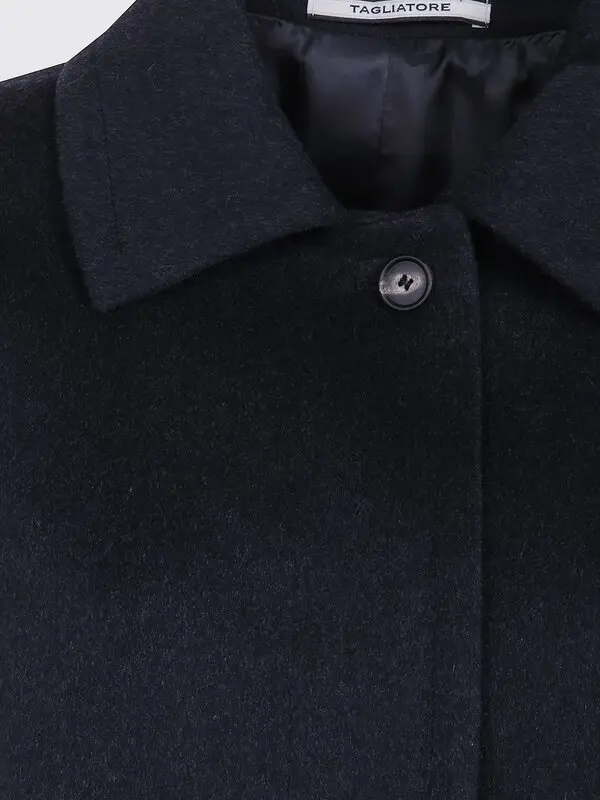 Tagliatore Single-breasted Knee-length Coat In Wool And Cashmere