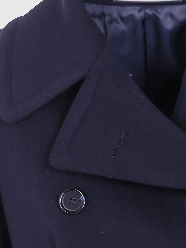 Tagliatore Double-breasted Short Coat In Virgin Wool And Cashmere