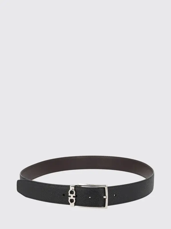 FERRAGAMO Reversible Gancini Pin-buckle Belt In Calf Leather