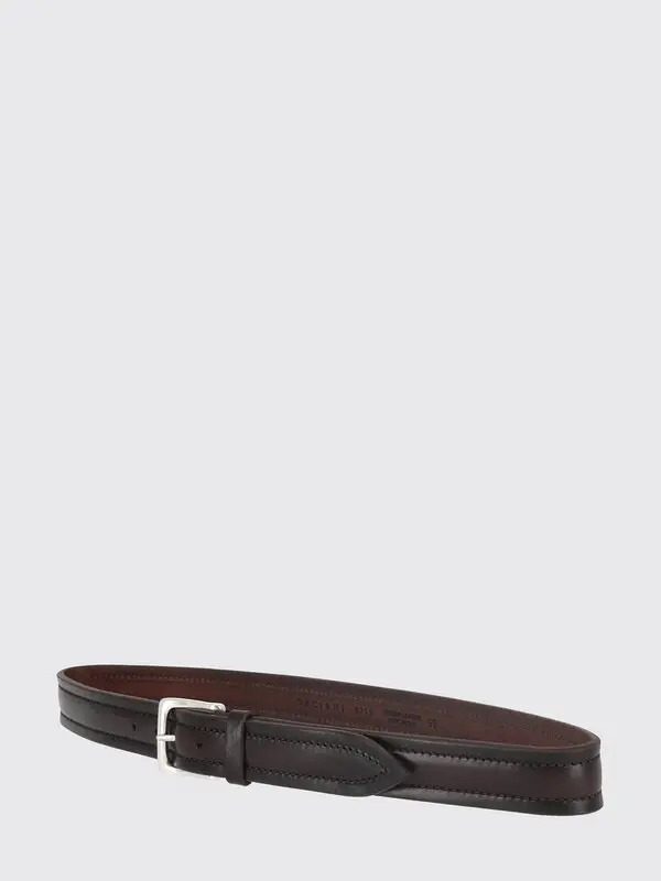 Orciani Adjustable Calf Leather Belt With Pin Buckle - Brown