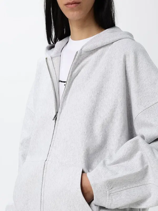 Alexander Wang Oversized Cotton Zip-up Hoodie