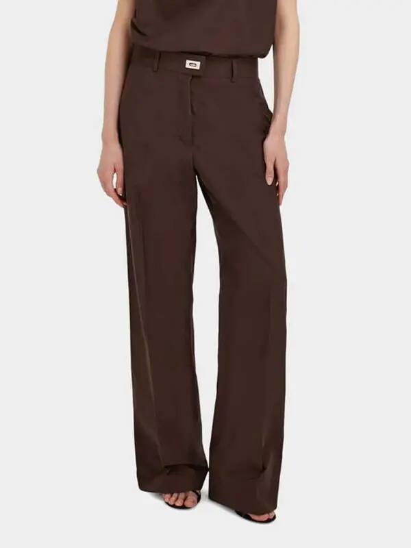 FERRAGAMO Pants - Brown