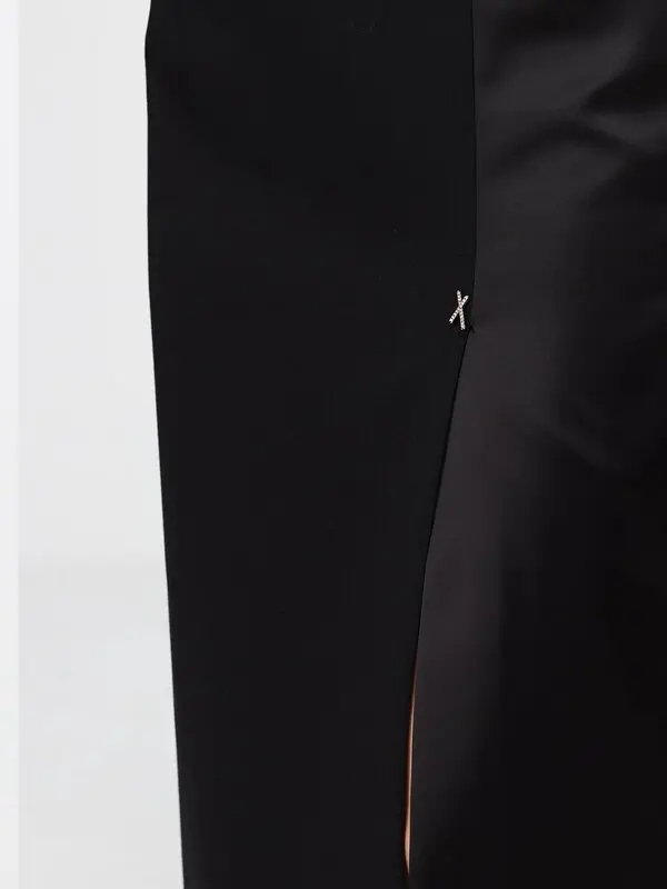 GENNY Off-the-shoulder Square-neck Midi Sheath Evening Dress
