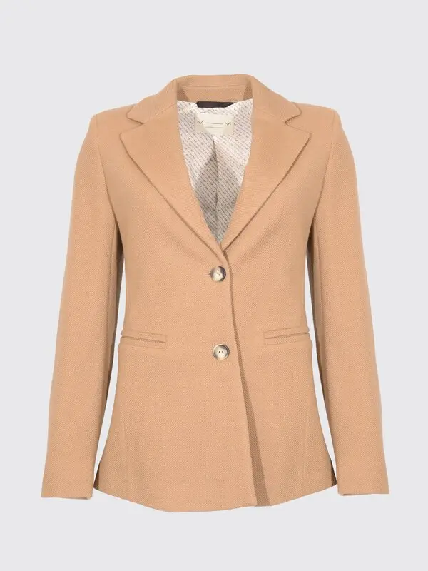 Max Mara Slim Fit Single-breasted Wool Blazer With Peak Lapels