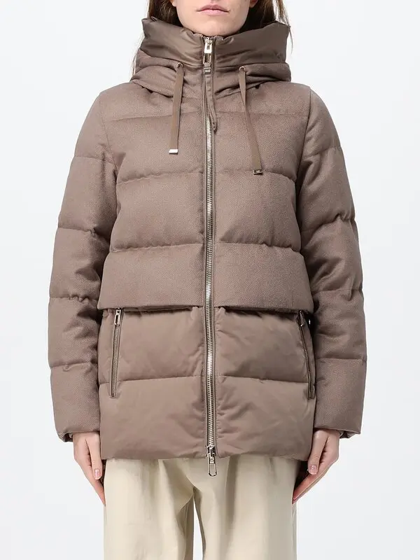 DUNO Keiko Prato Mestre Quilted Wool-blend Hooded Down Jacket - Dove Grey