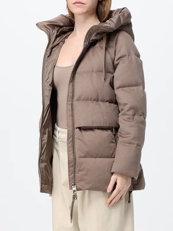 DUNO Keiko Prato Mestre Quilted Wool-blend Hooded Down Jacket - Dove Grey