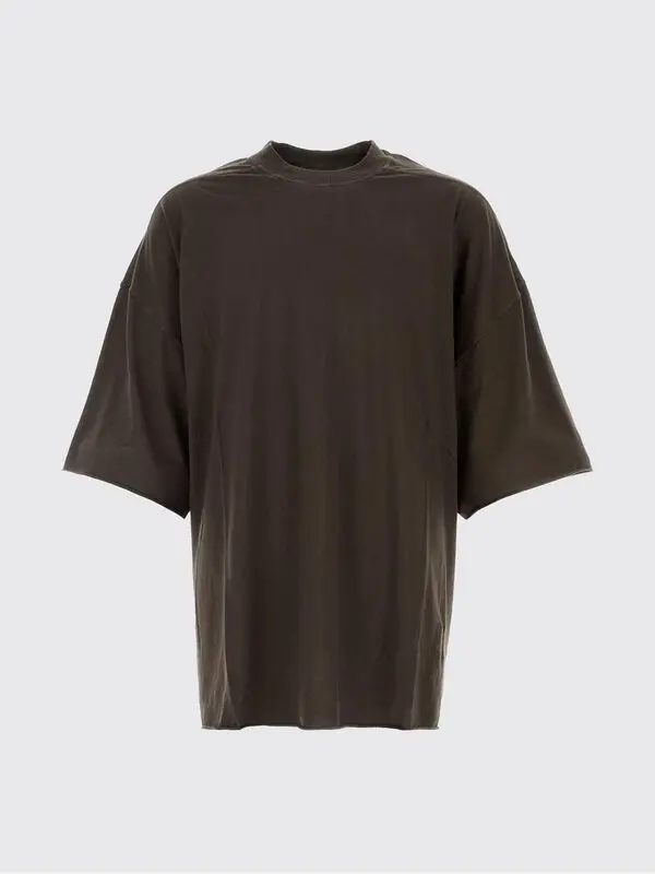 Rick Owens Oversized Short-sleeved Cotton T-shirt - Grey
