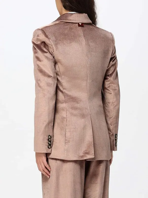 Antonio Marras Single-breasted Cotton Velvet Blazer With Peak Lapels