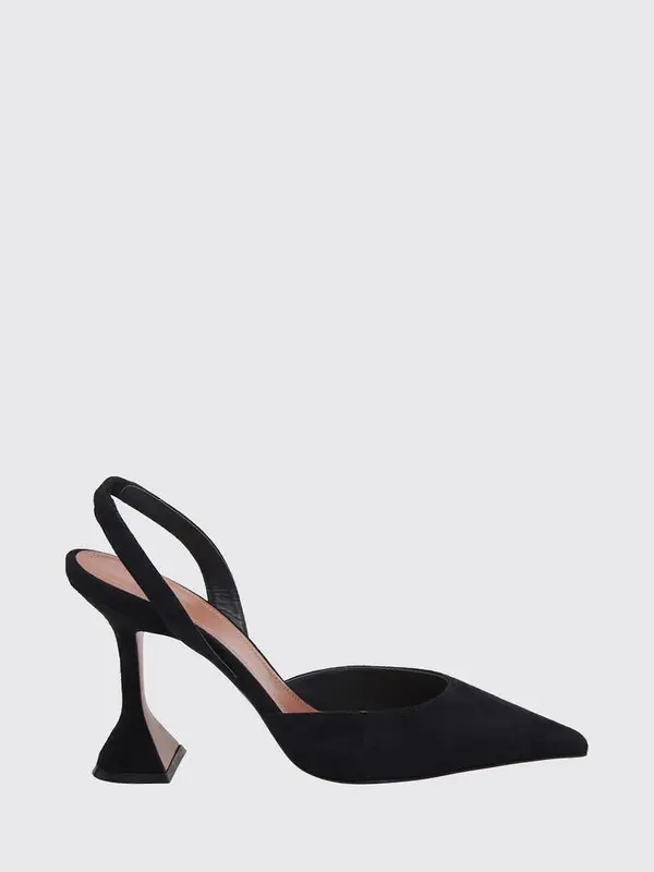 Amina Muaddi Heeled Sandal - Black