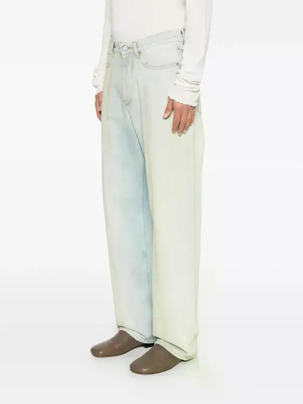 MAGLIANO Floral-jacquard Panelled Jeans