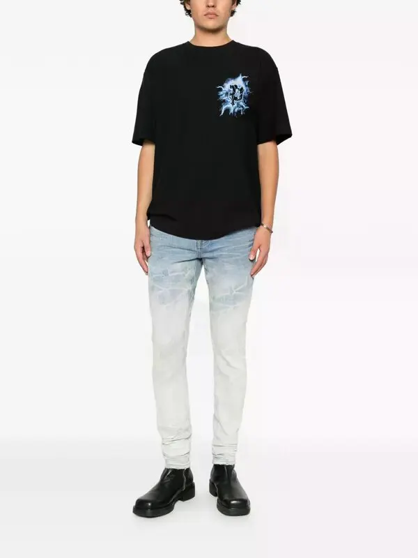 PURPLE BRAND Faded Distressed Jeans