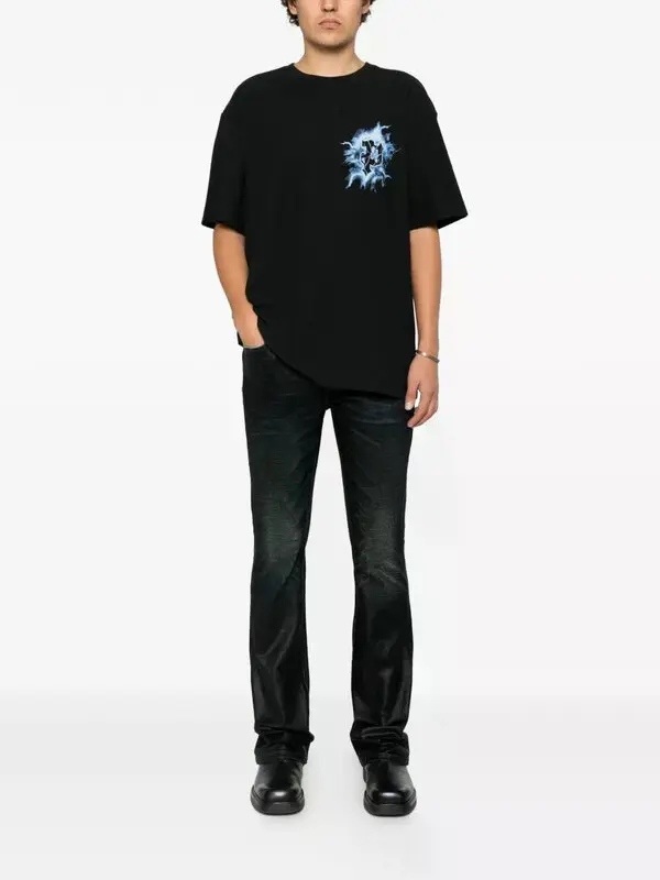 PURPLE BRAND Pleated Straight-leg Jeans