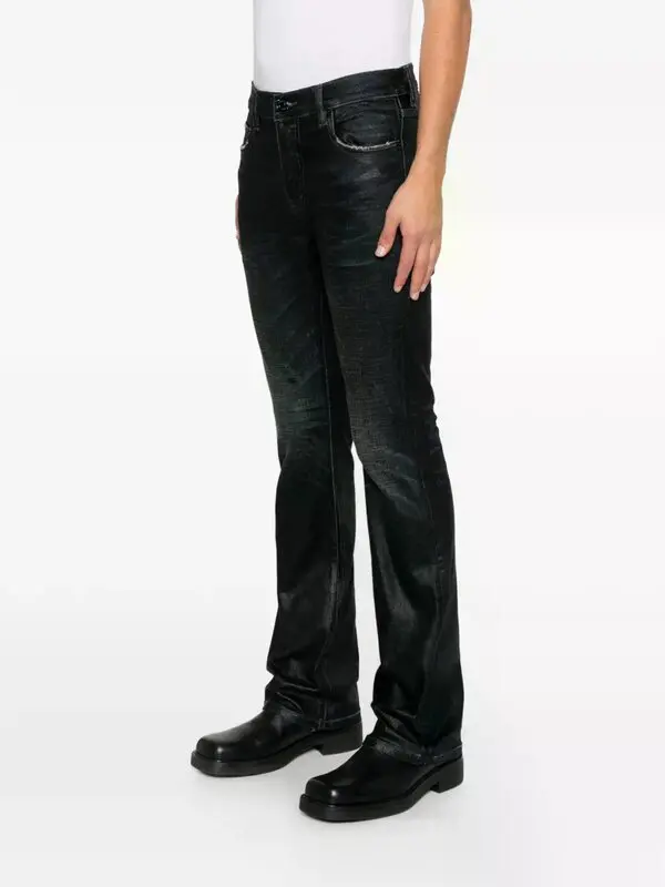 PURPLE BRAND Pleated Straight-leg Jeans