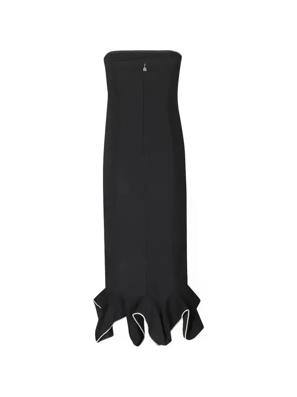 ROTATE BY BIRGER CHRISTENSEN Ruffled Strapless Dress - Black