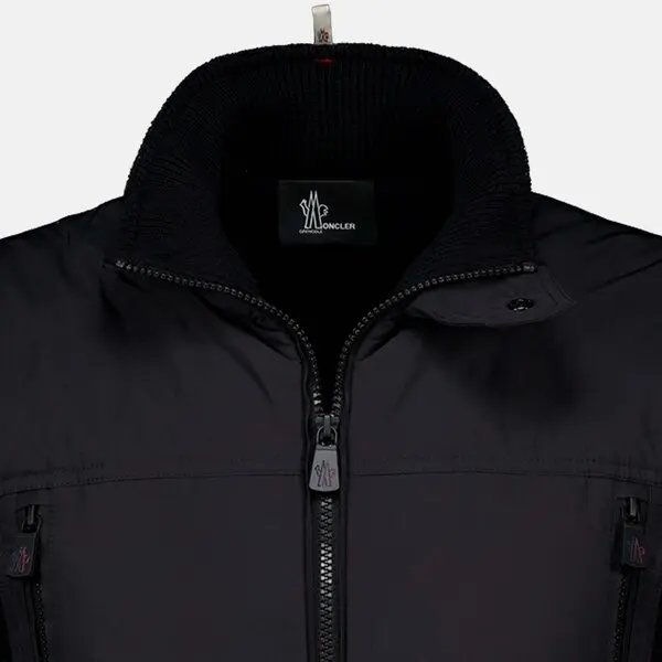 Moncler Classic-fit High-collar Down Cardigan