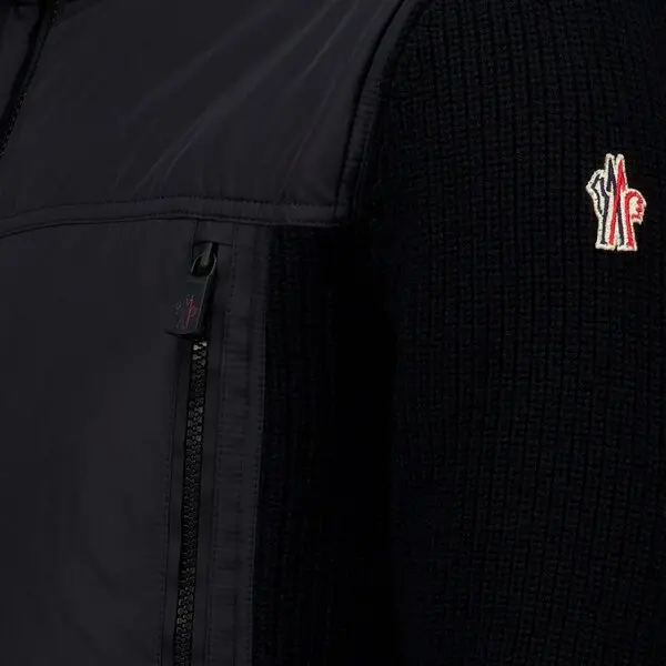 Moncler Classic-fit High-collar Down Cardigan