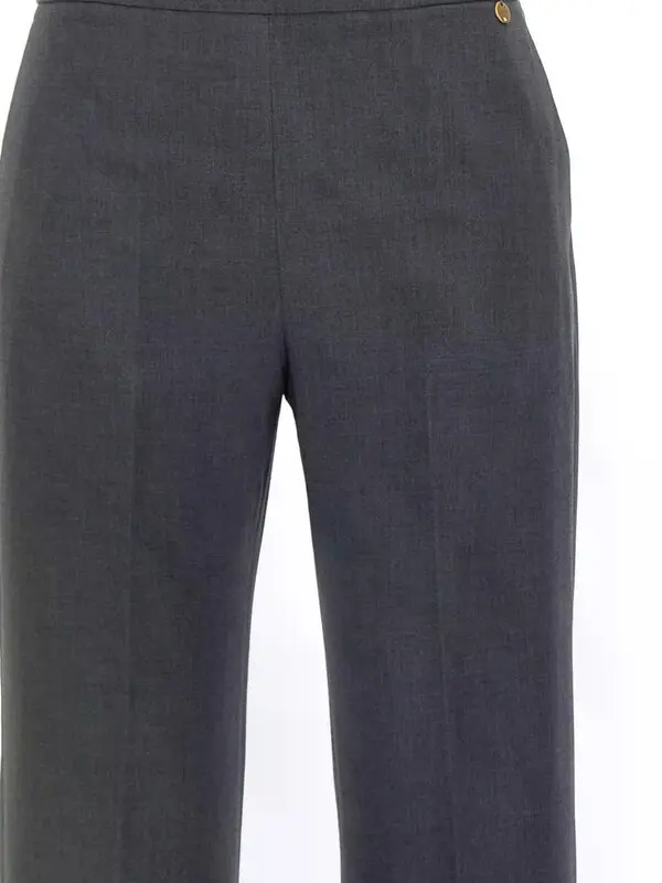 Liu Jo Flare Trousers In Flannel - Grey