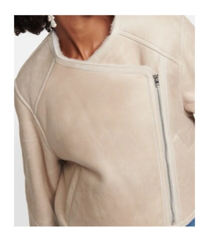 Isabel Marant Étoile Ostya Shearling-lined Leather Jacket
