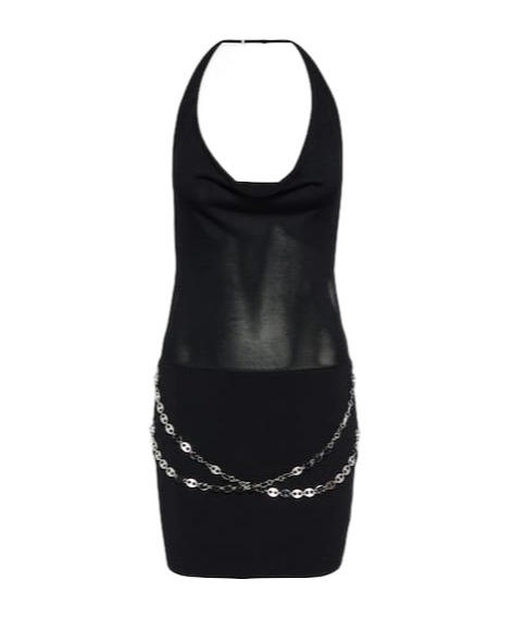 AYA MUSE Hyd Halterneck Minidress